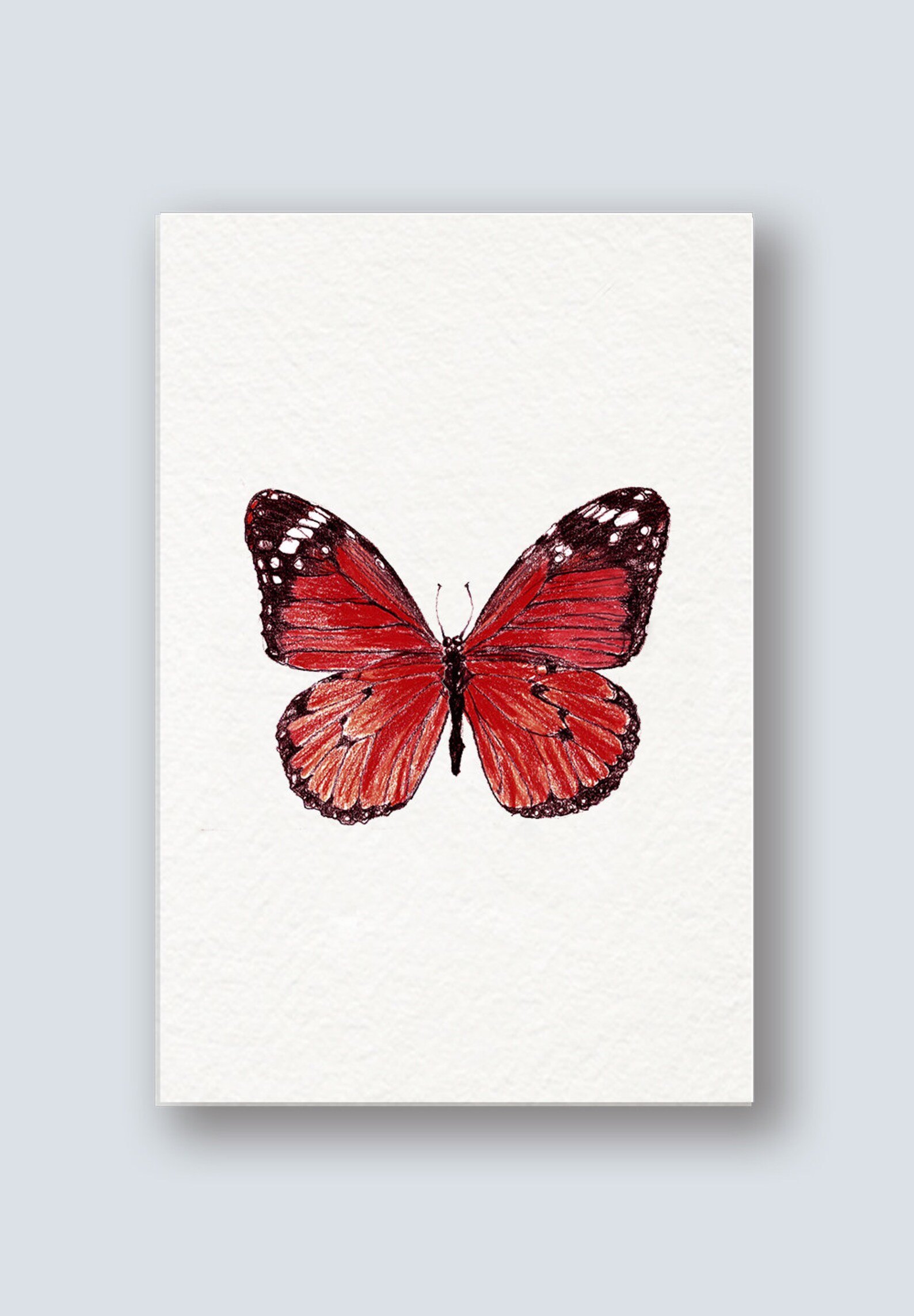 AR Interactive Red Butterfly Congratulations Ecard (instant Download ...
