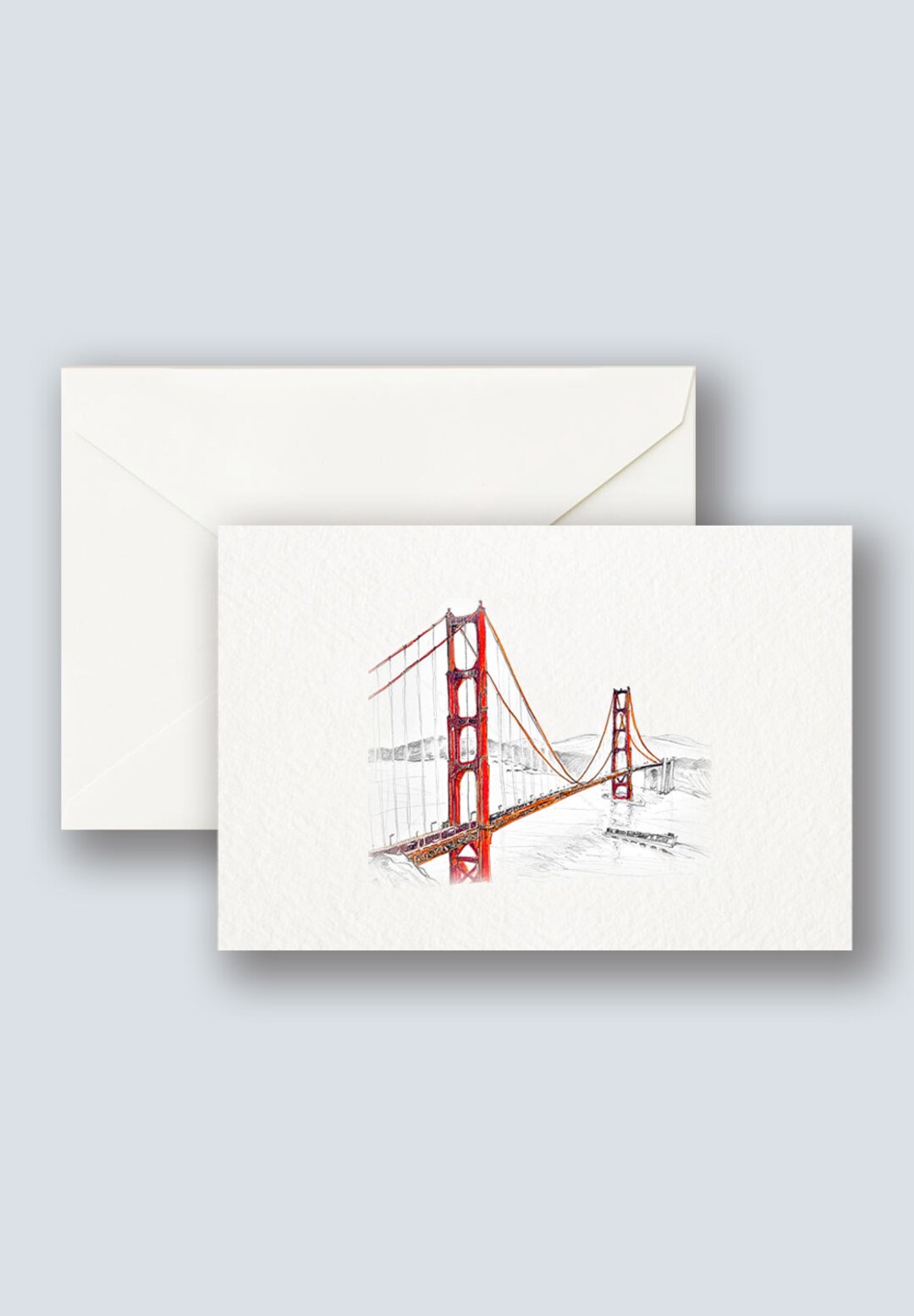 Golden Gate Bridge | California Notecards | San Francisco Cards - Etsy