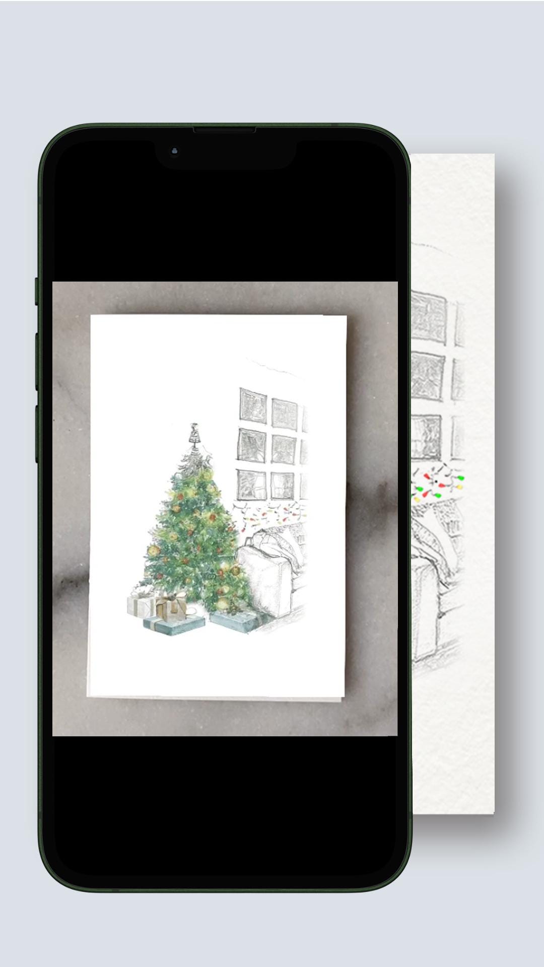 Ecard - AR Interactive Christmas Tree Greeting Card (instant Download ...