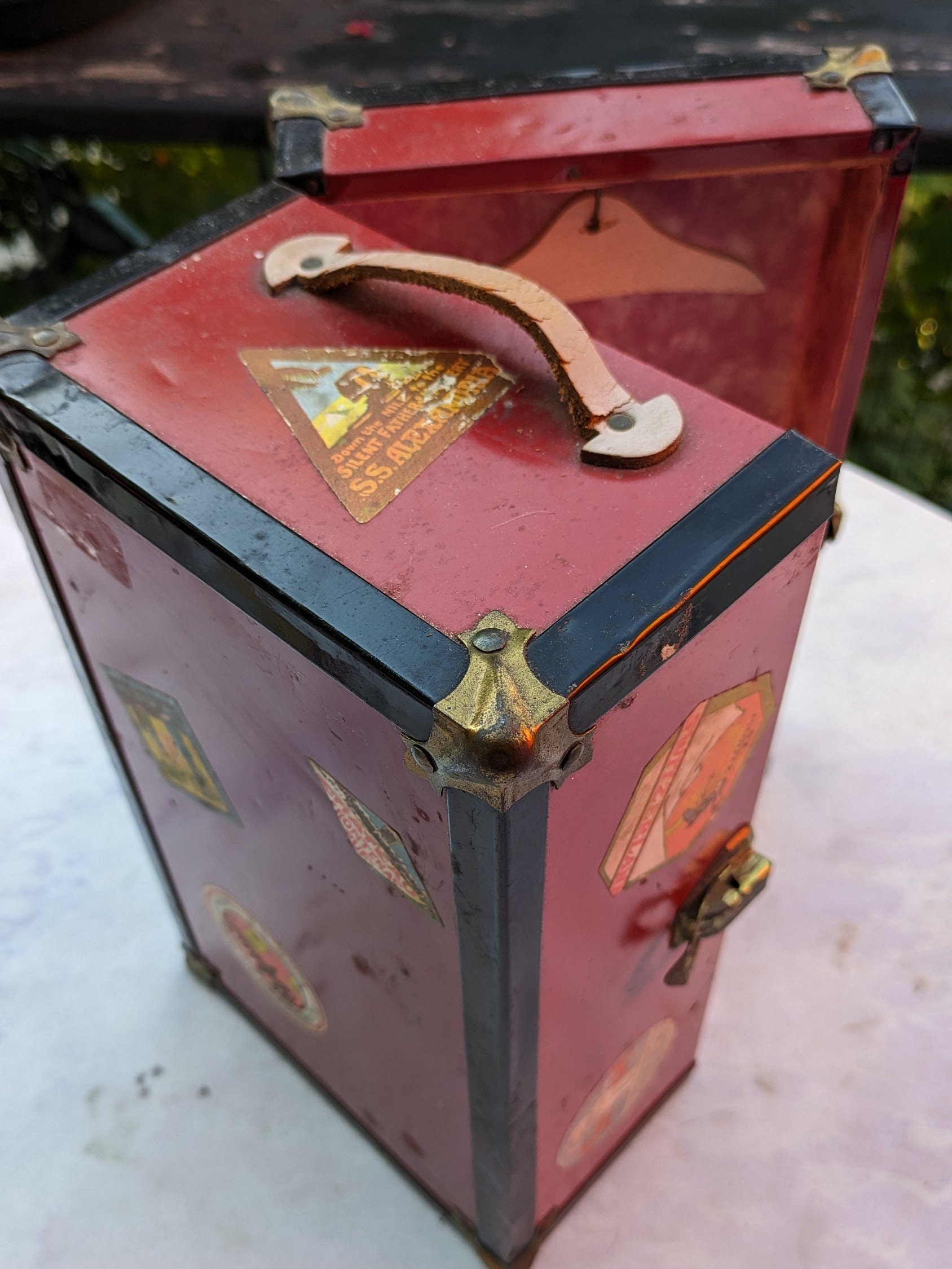 Antique Doll Steamer Trunk - Etsy