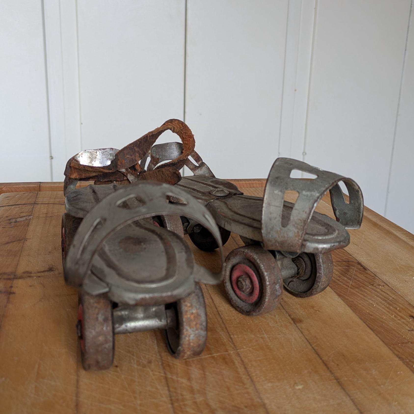 Vintage Metal Roller Skates - Etsy