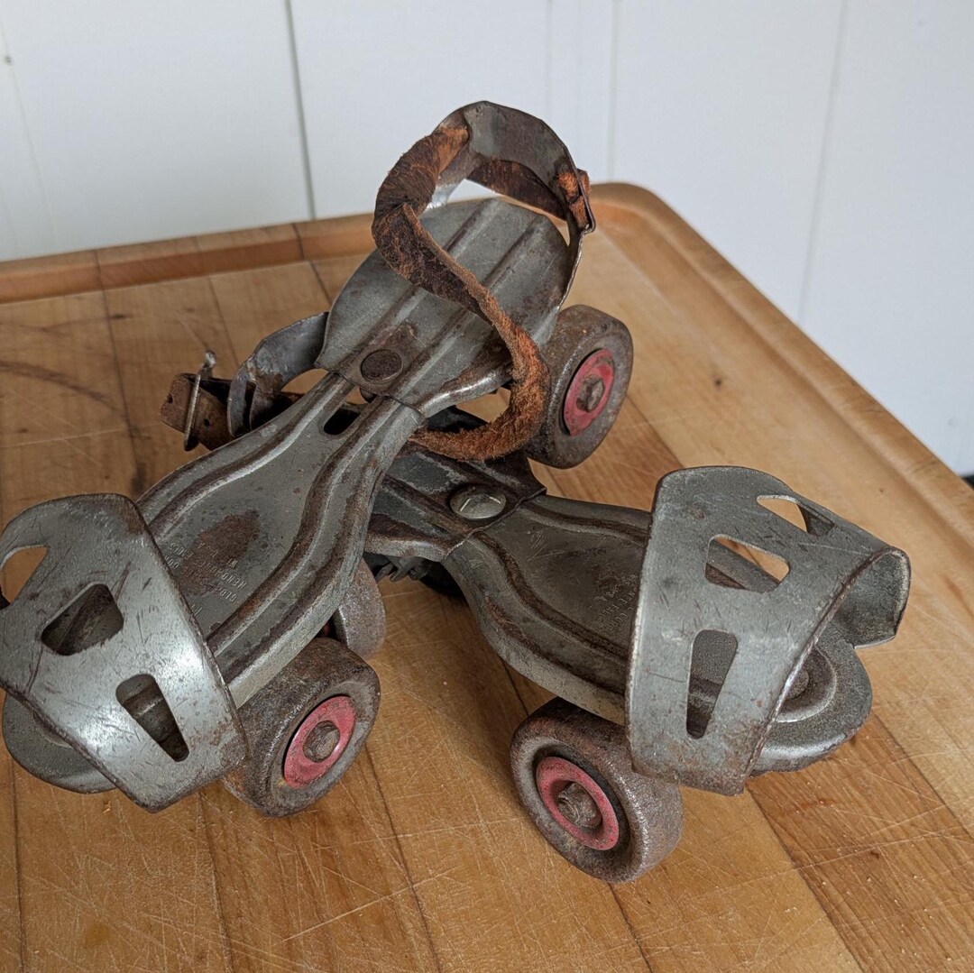 Vintage Metal Roller Skates - Etsy