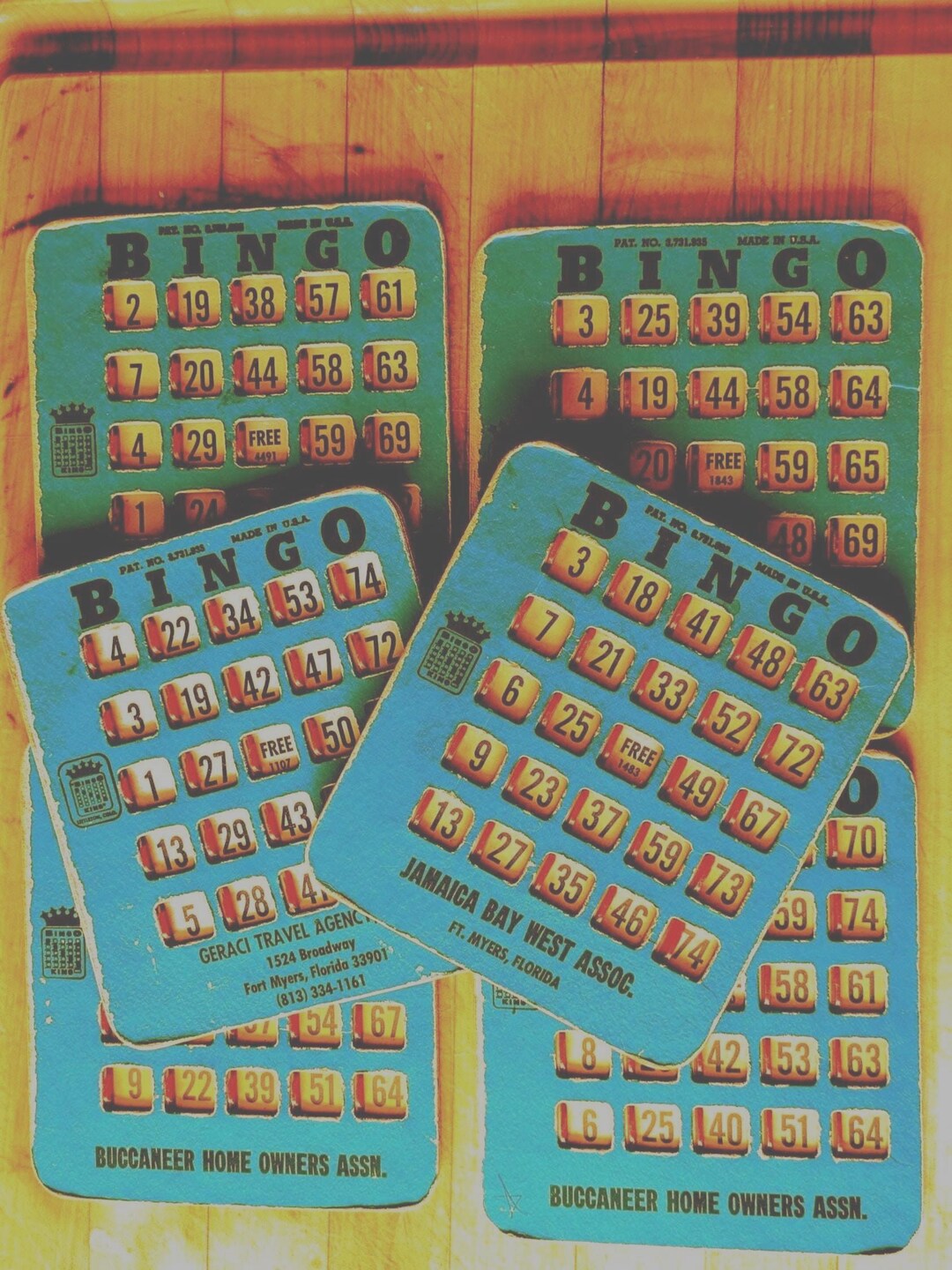 6 Rare Slide Window Bingo Cards - Etsy UK