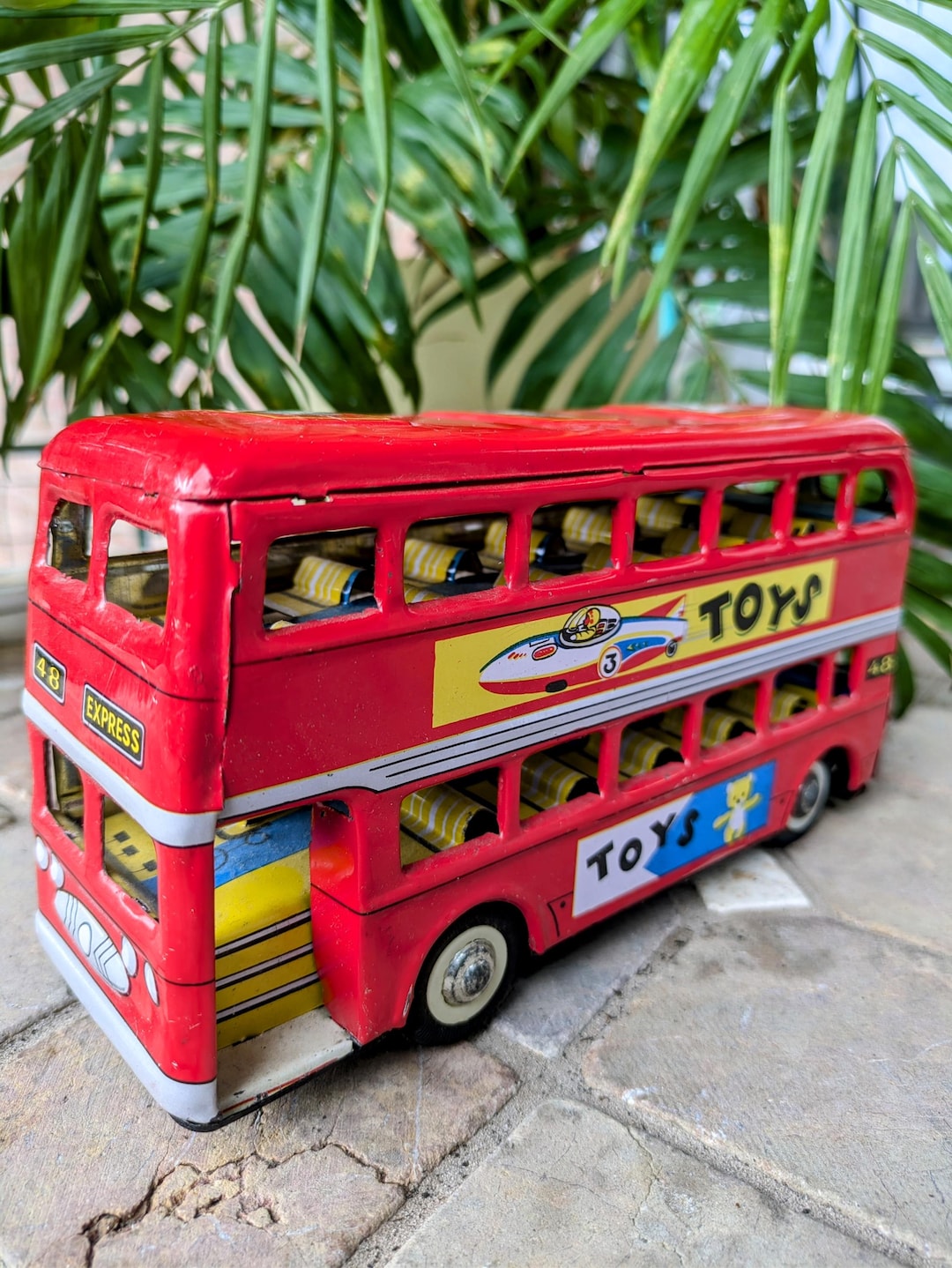 60s MF844 Double-decker Toy Bus - Etsy
