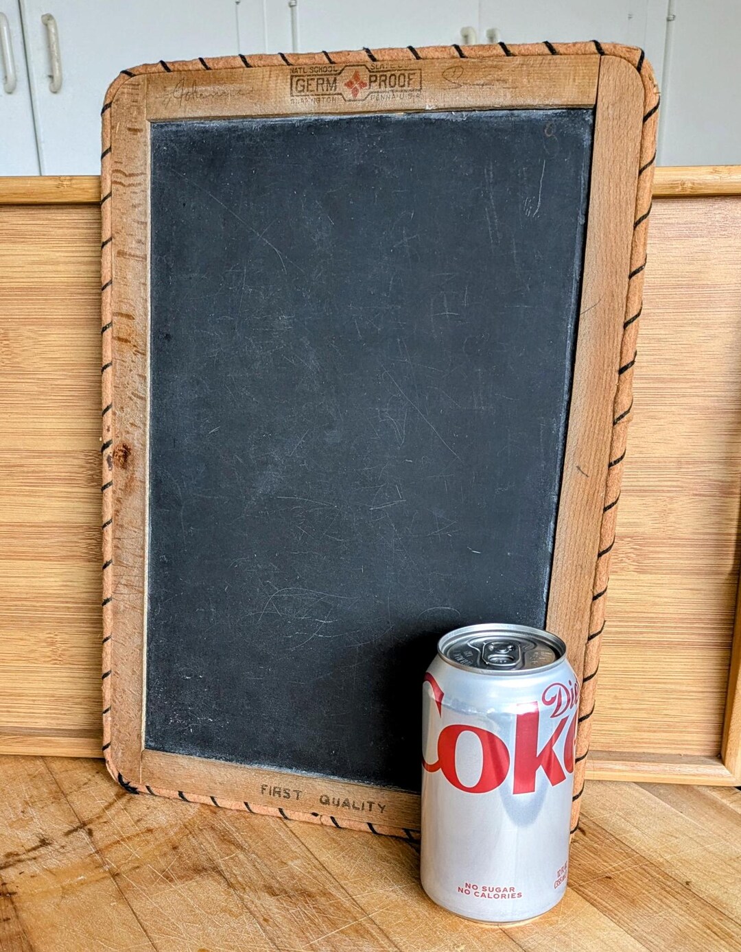 Large Antique Slate Chalkboard - Etsy