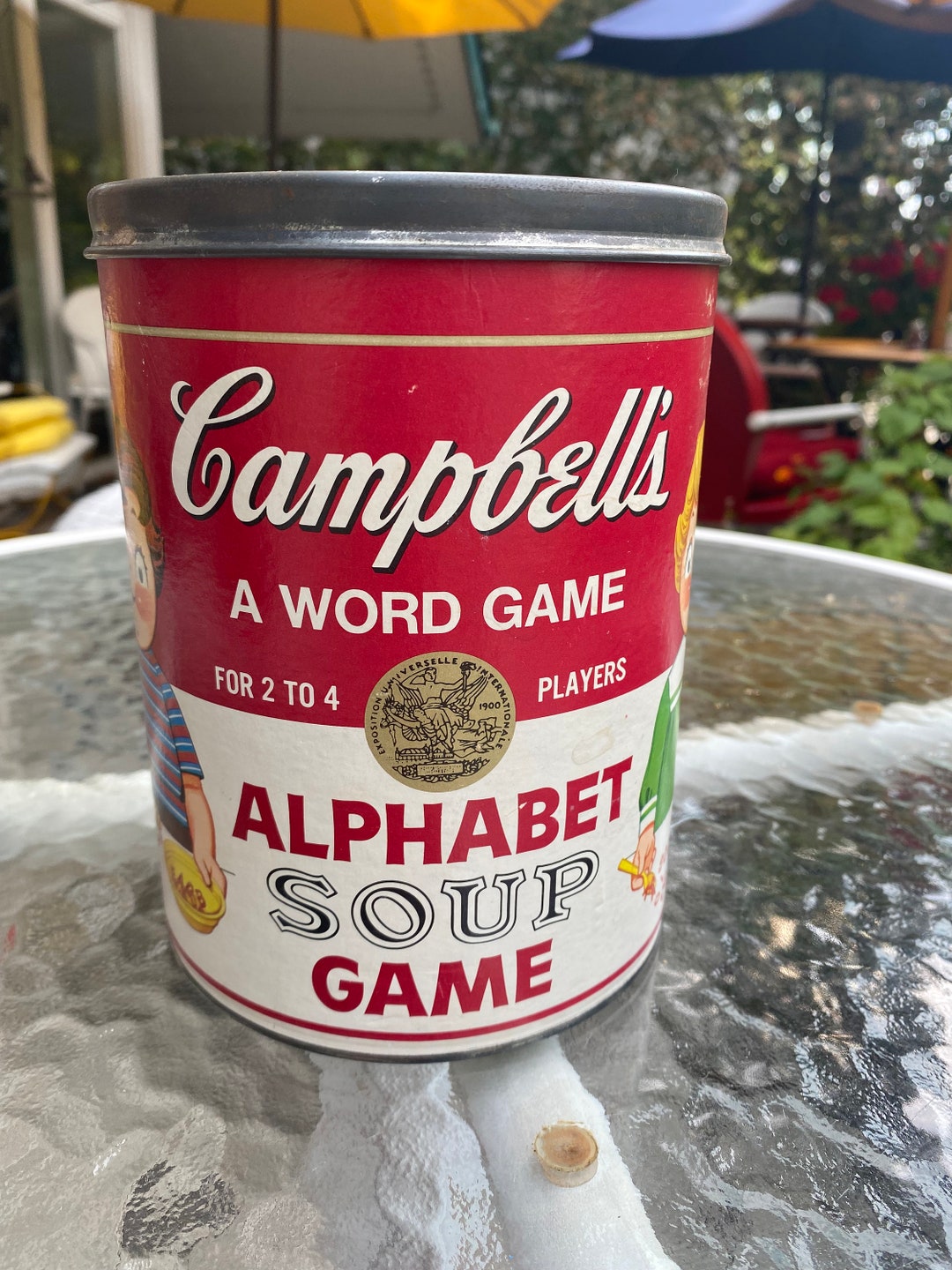 Vintage Campbell's Advertising Anagram Word Alphabet Soup Anagram Word ...