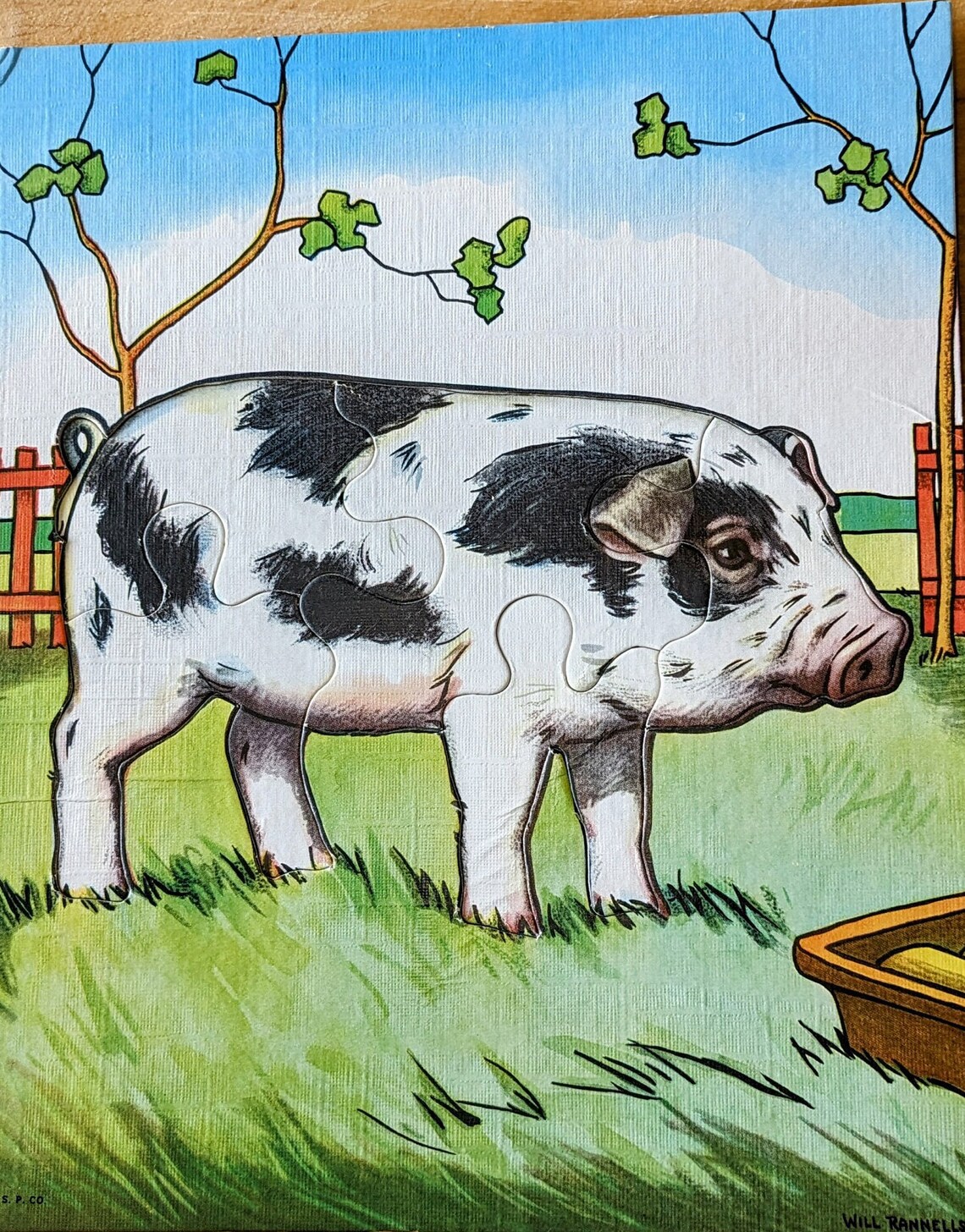 6 Farm Animal Picture Puzzles - 1940s Boxed Set - Etsy