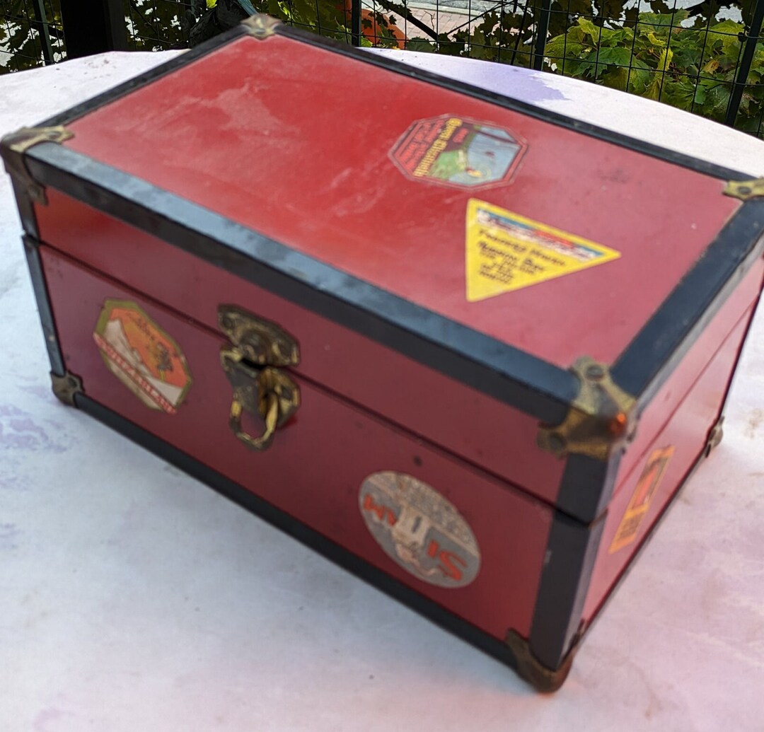 Antique Doll Steamer Trunk - Etsy