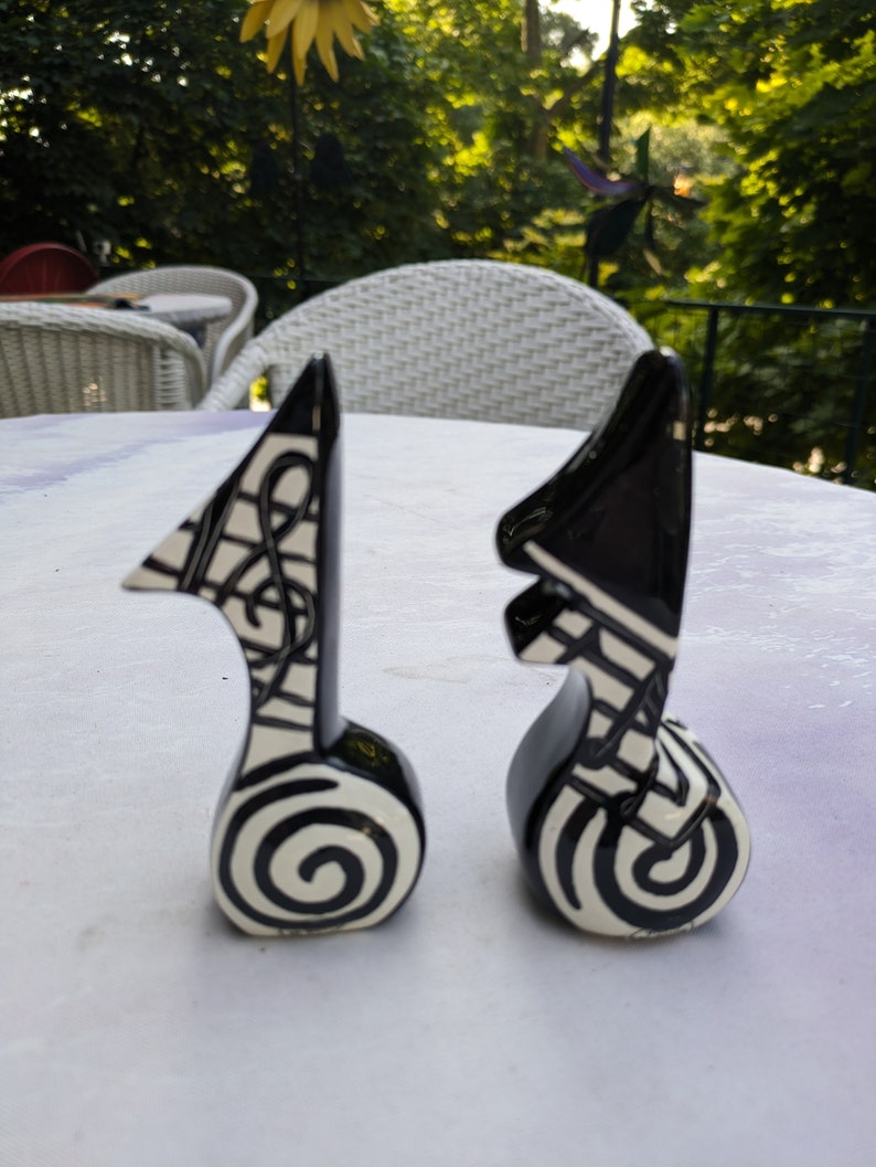 Vintage Ceramic Music Note Salt & Pepper Shakers - Etsy