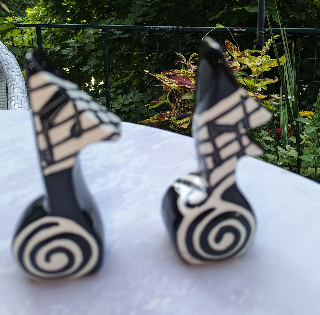 Vintage Ceramic Music Note Salt & Pepper Shakers - Etsy