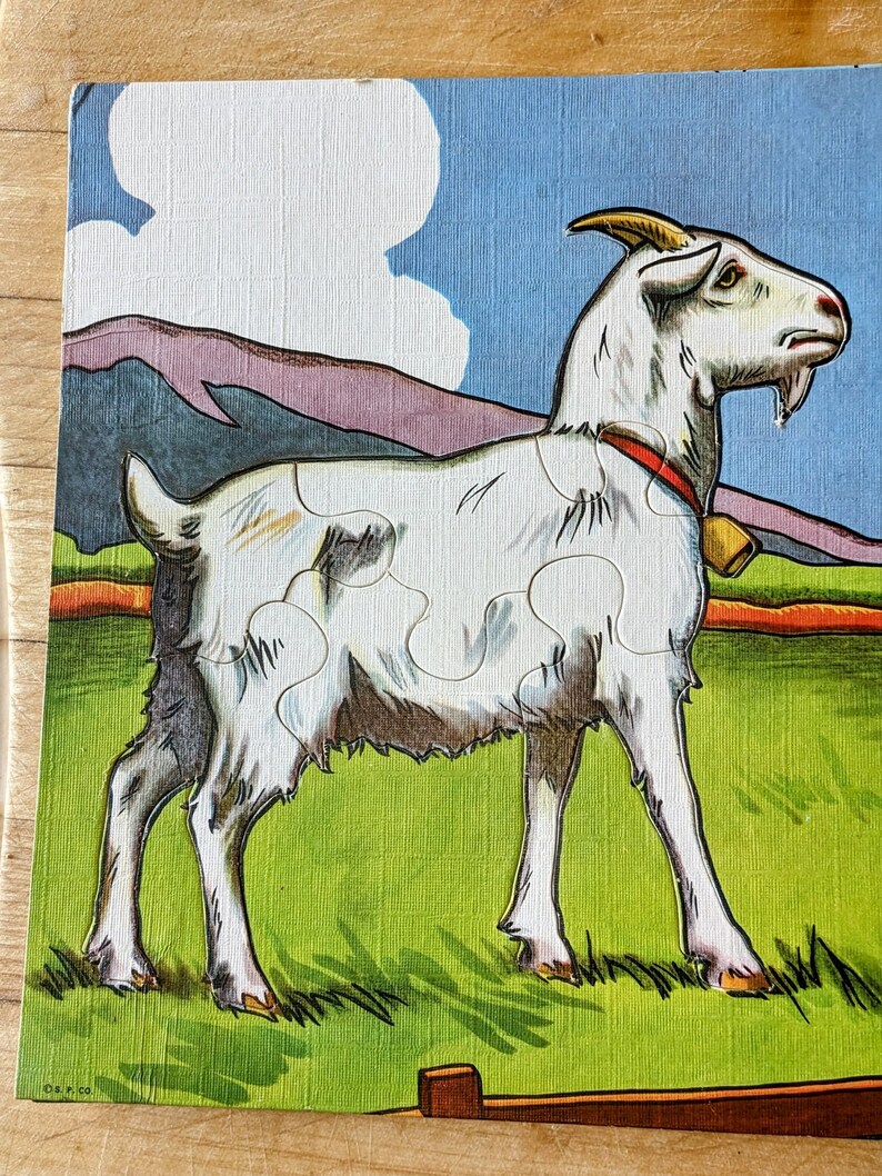 6 Farm Animal Picture Puzzles - 1940s Boxed Set - Etsy