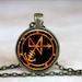 Abaddon Satanic Occult Seal Sigil Necklace, Abaddon Witchcraft Demon ...