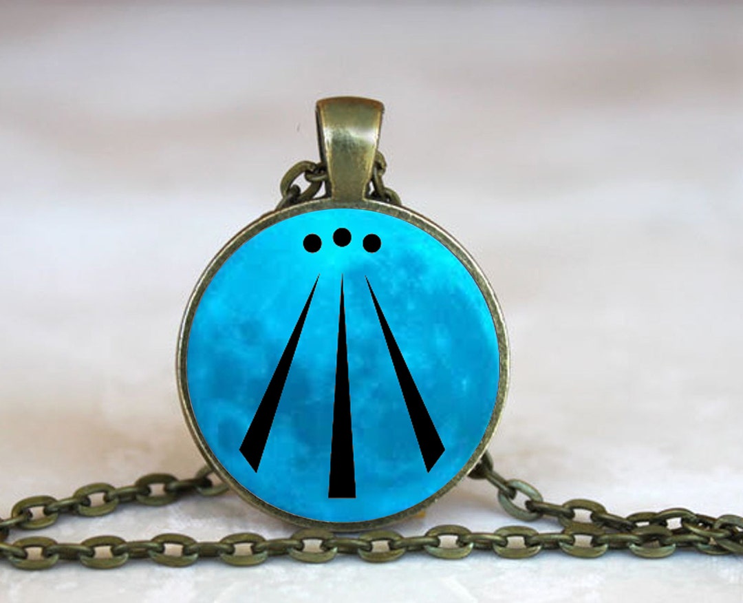Awen Druid Celtic Protection Occult Necklace, Pagan Jewelry, Rune ...