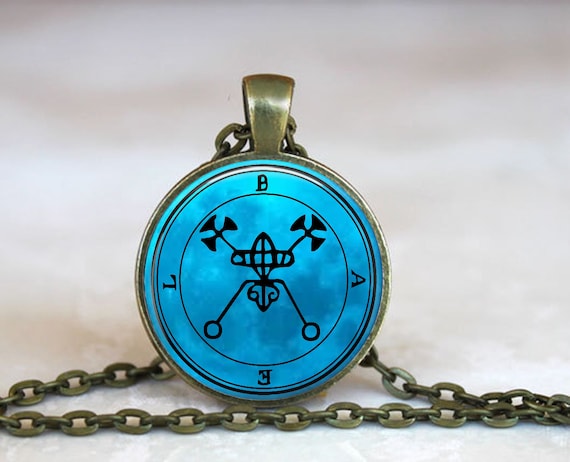 Bael Satanic Occult Seal Sigil Necklace Witchcraft Demon | Etsy