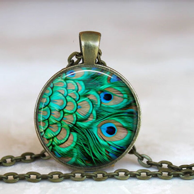 Peacock Necklace - Etsy