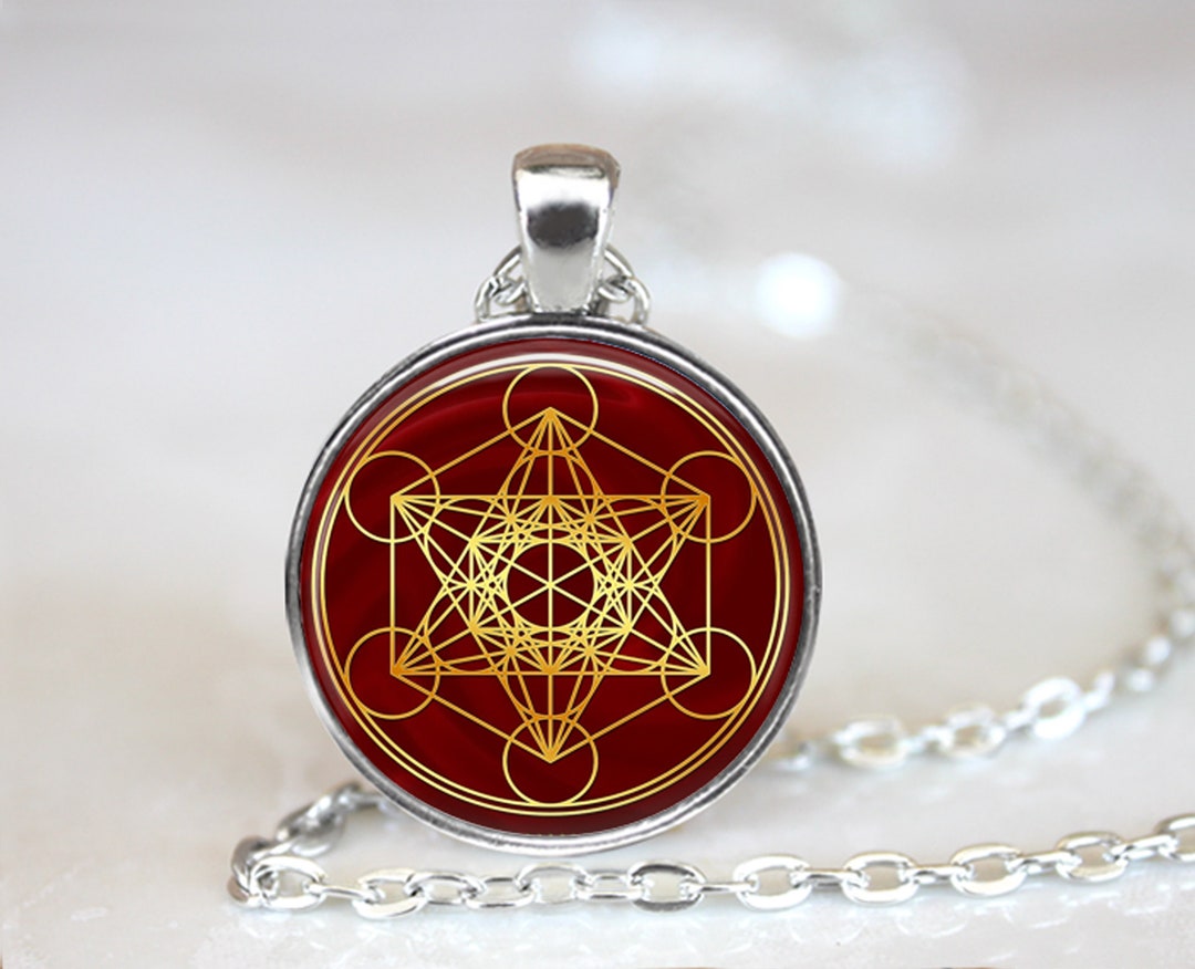 Metatrons Cube Sacred Geometry Necklace - Etsy