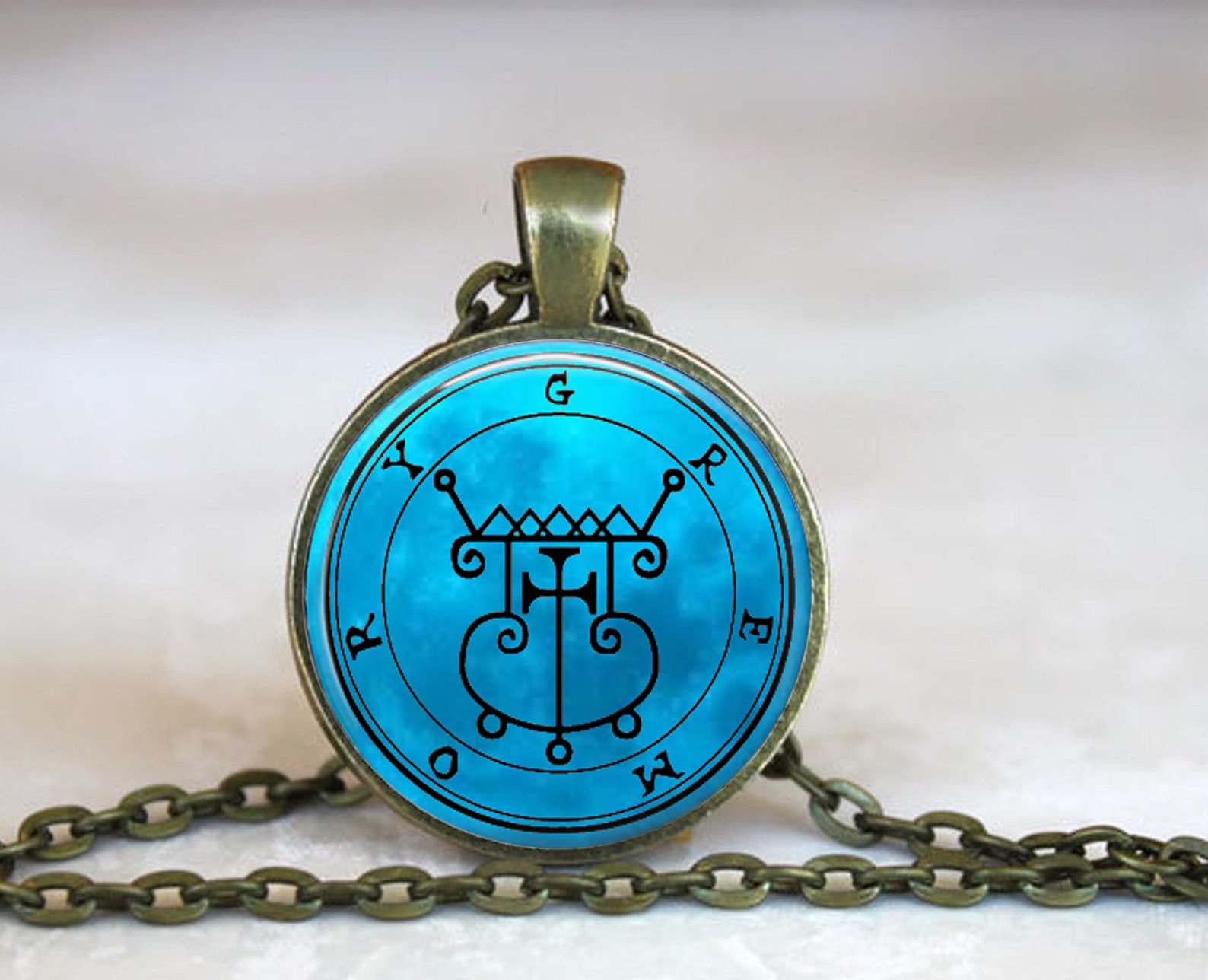 Gremory Satanic Occult Seal Sigil Necklace Witchcraft Demon - Etsy Canada