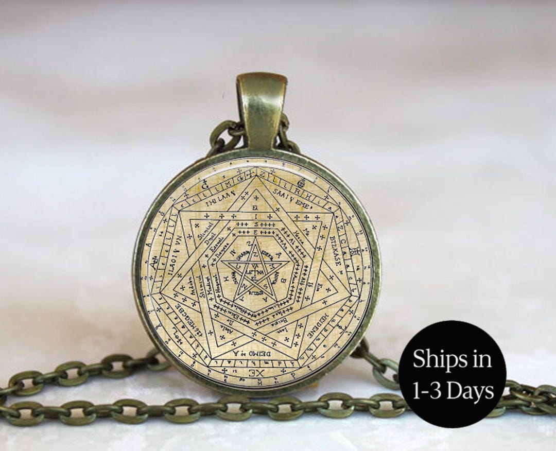 Sigillum Dei Aemeth Pendant: Seal of God Amulet, Magical Art - Etsy