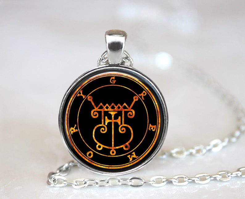 Gremory Satanic Occult Seal Sigil Necklace Gremory Witchcraft - Etsy