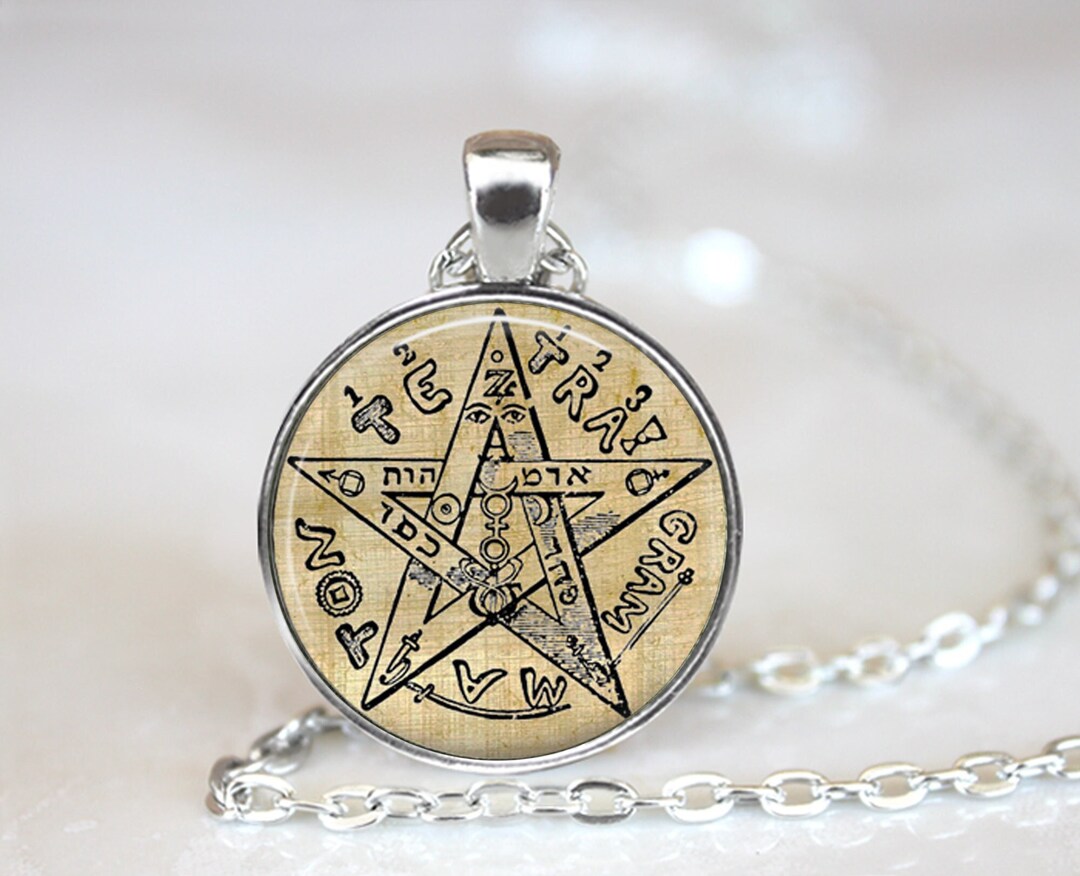 Eliphas Levi Tetragrammaton Pentagram Pendant: Occult Necklace - Etsy
