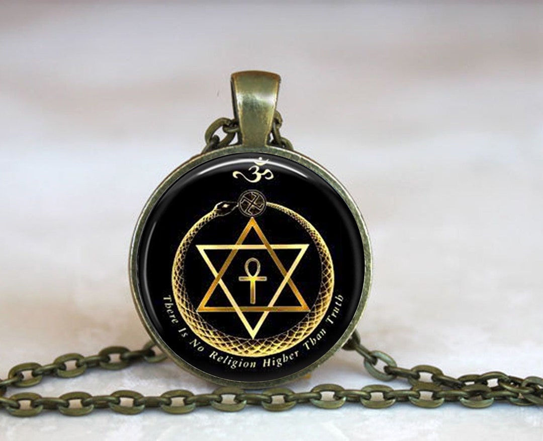 Theosophical Society Pendant, Esoteric Necklace, Esoteric Jewelry ...