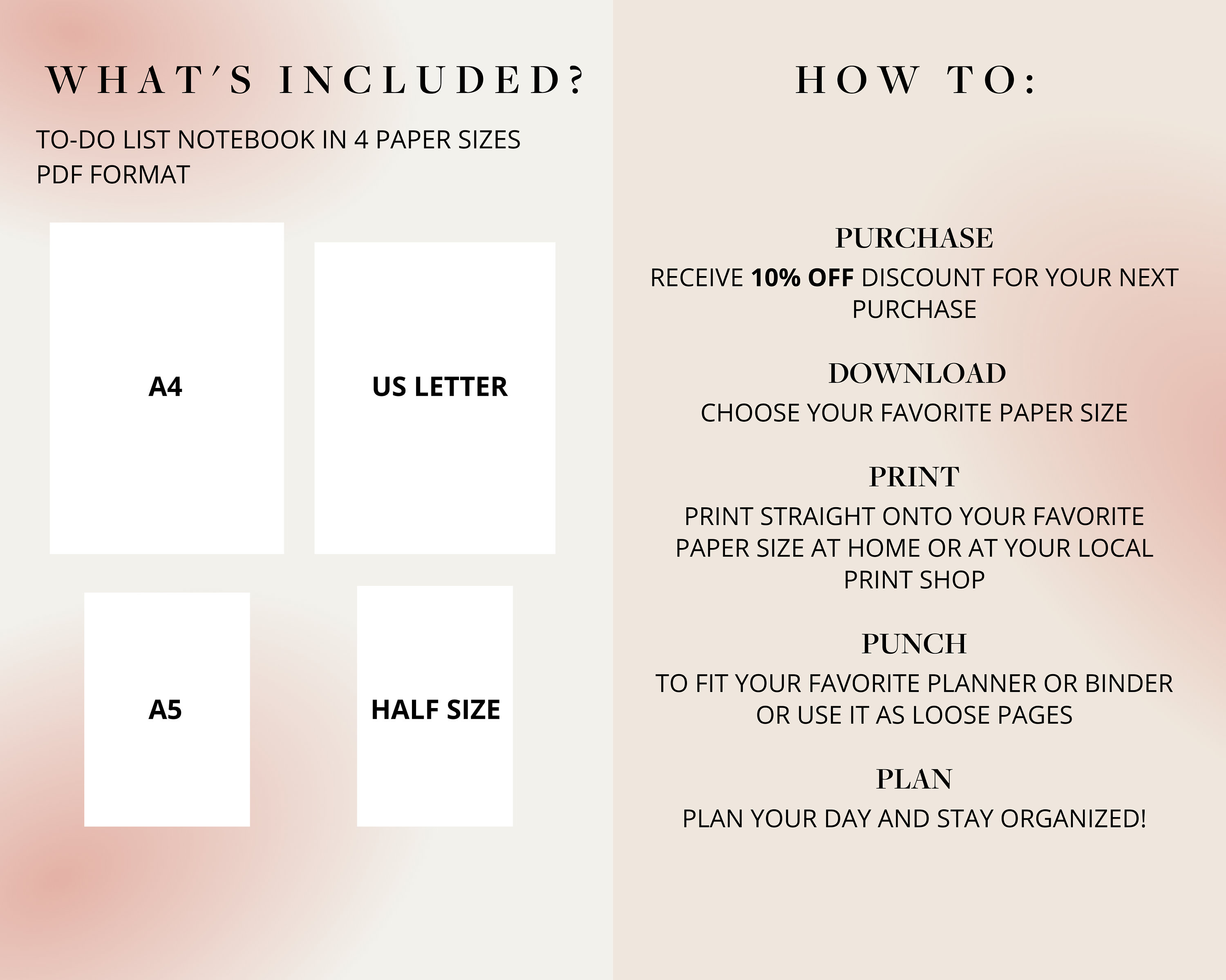 To-do List Notebook Printable Checklist Notebook Undated - Etsy