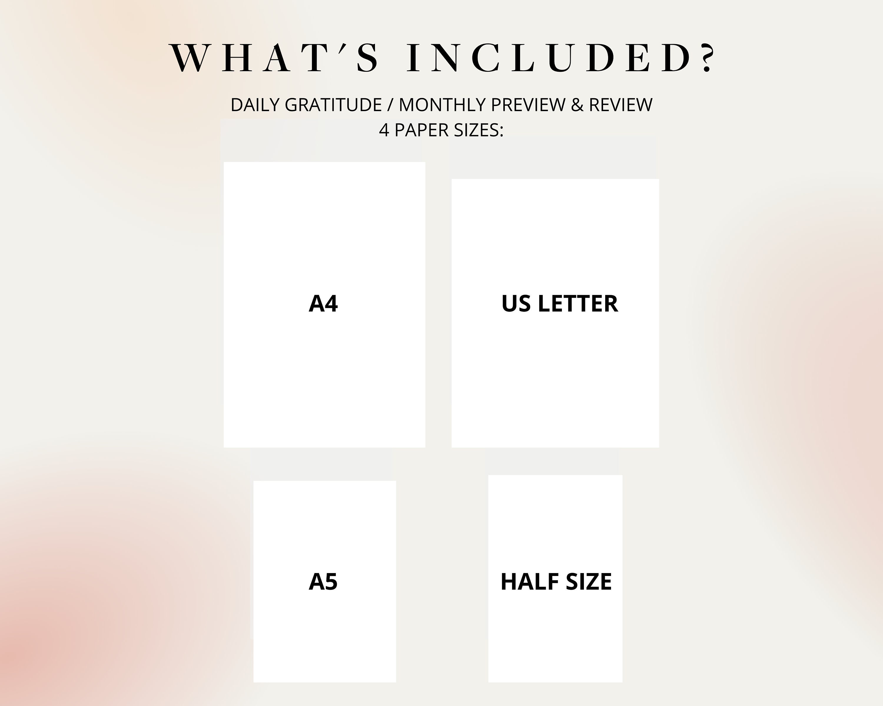 Daily Gratitude Printable Daily Check-in Self-care Mindset Goals Health ...