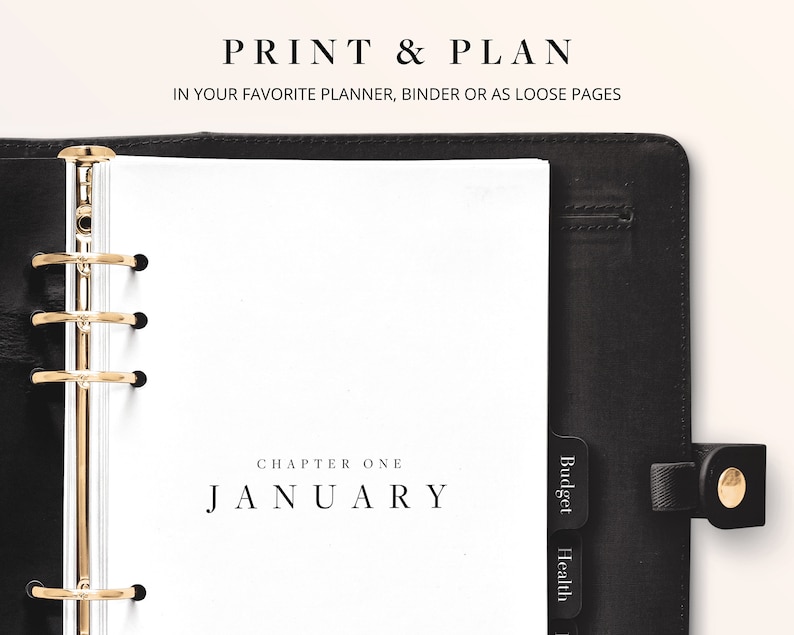 Monthly Cover Pages Printable 2022 Calendar Bullet Journal - Etsy