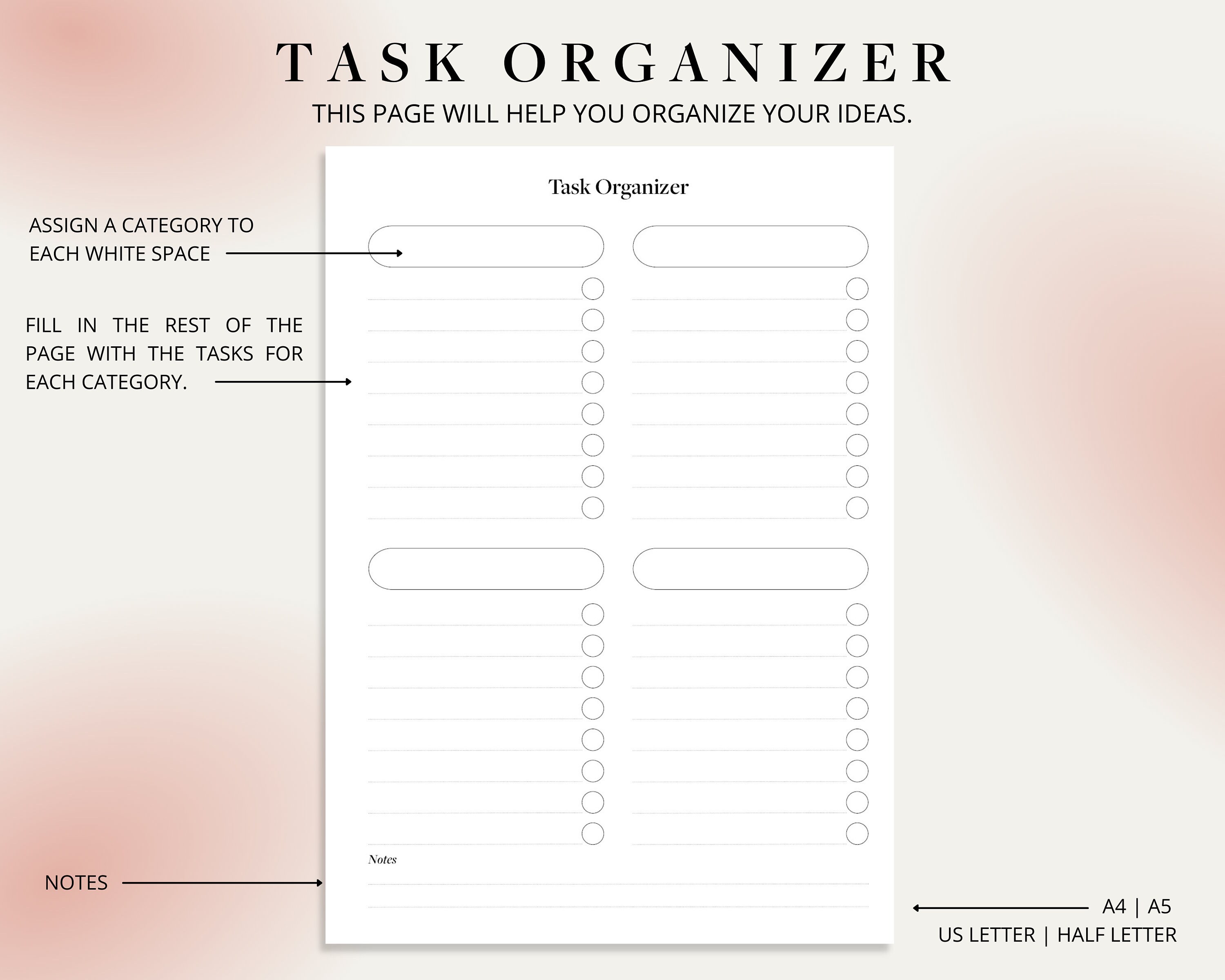 To-do List Notebook Printable | Checklist Notebook | Undated Daily To ...