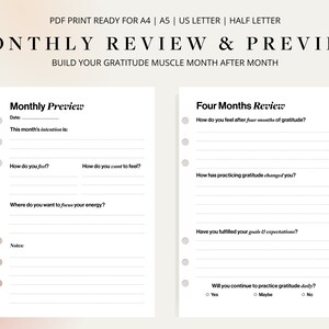 Daily Gratitude | Printable | Daily Check-in| Self-care | Mindset ...