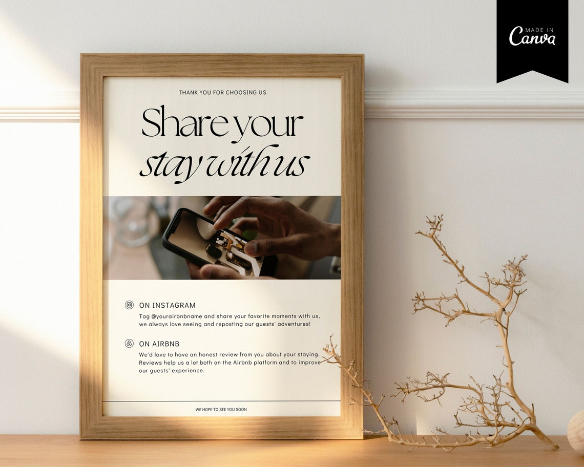 10 Airbnb Signs Canva Template Airbnb Poster Bundle VRBO - Etsy