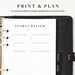 Yearly Planner Printable Undated Minimalist Planner - Etsy