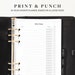 Brain Dump Printable Pages Checklist Notebook Undated Daily To-dos Task ...