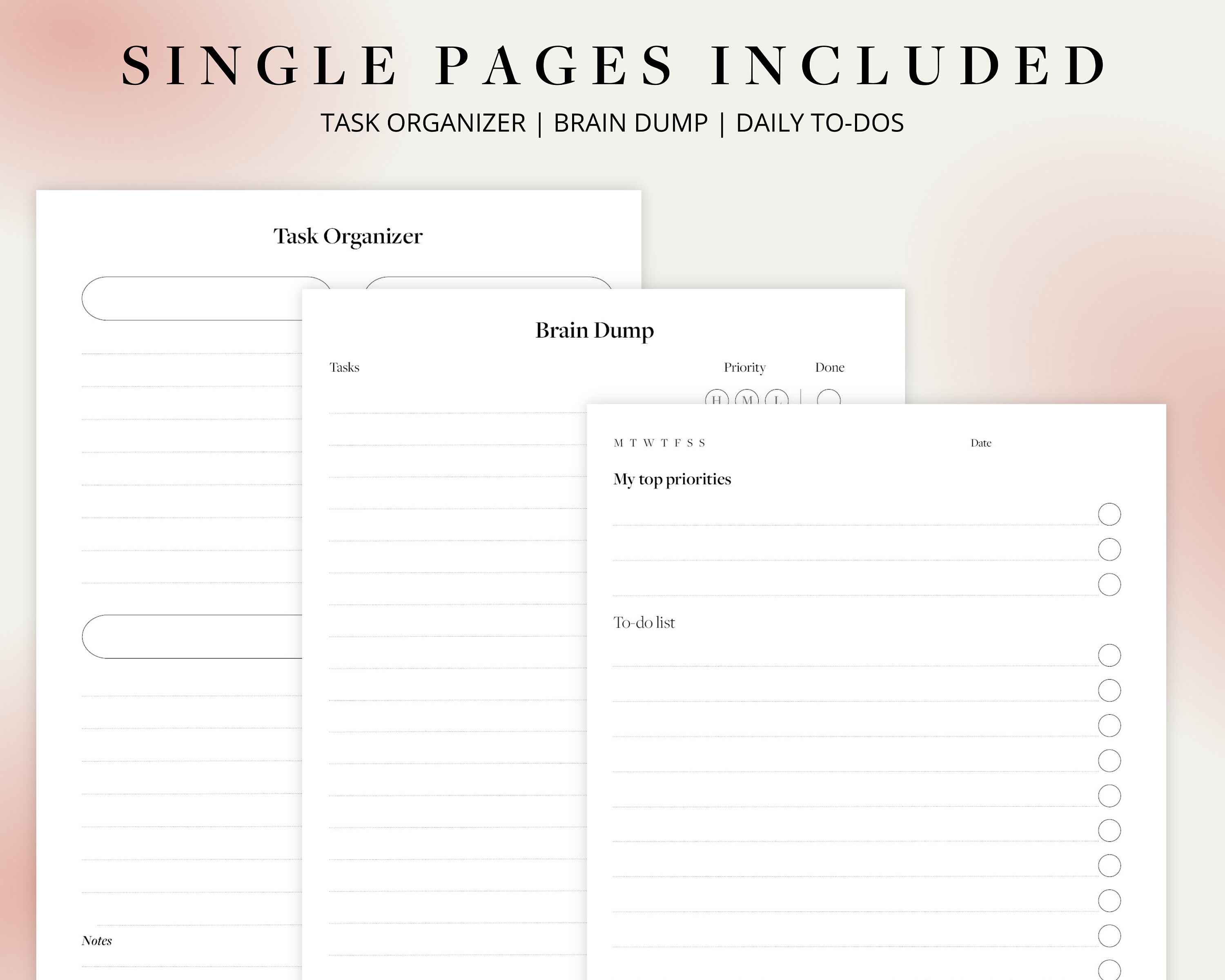To-do List Notebook Printable Checklist Notebook Undated - Etsy