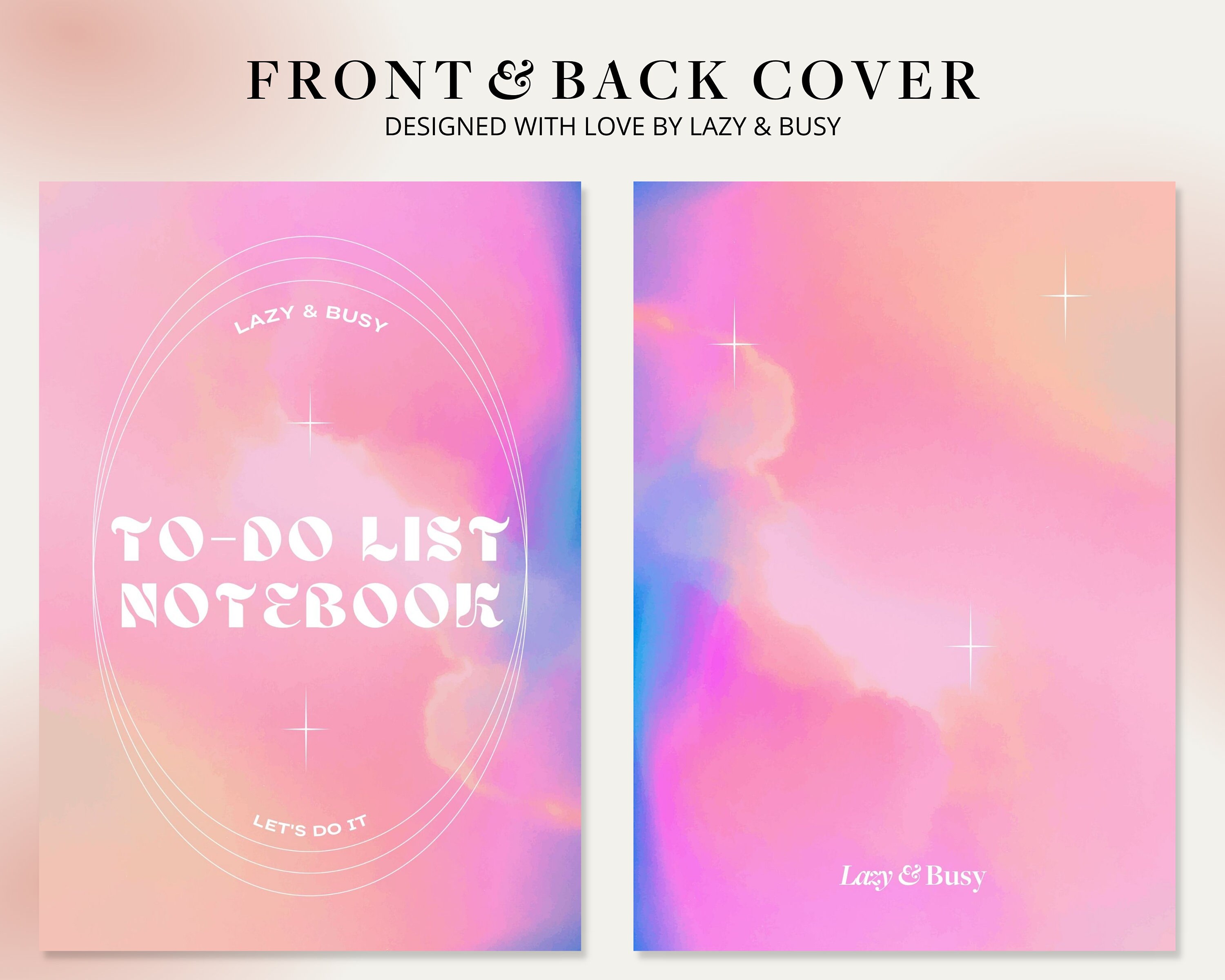 To-do List Notebook Printable | Checklist Notebook | Undated Daily To ...