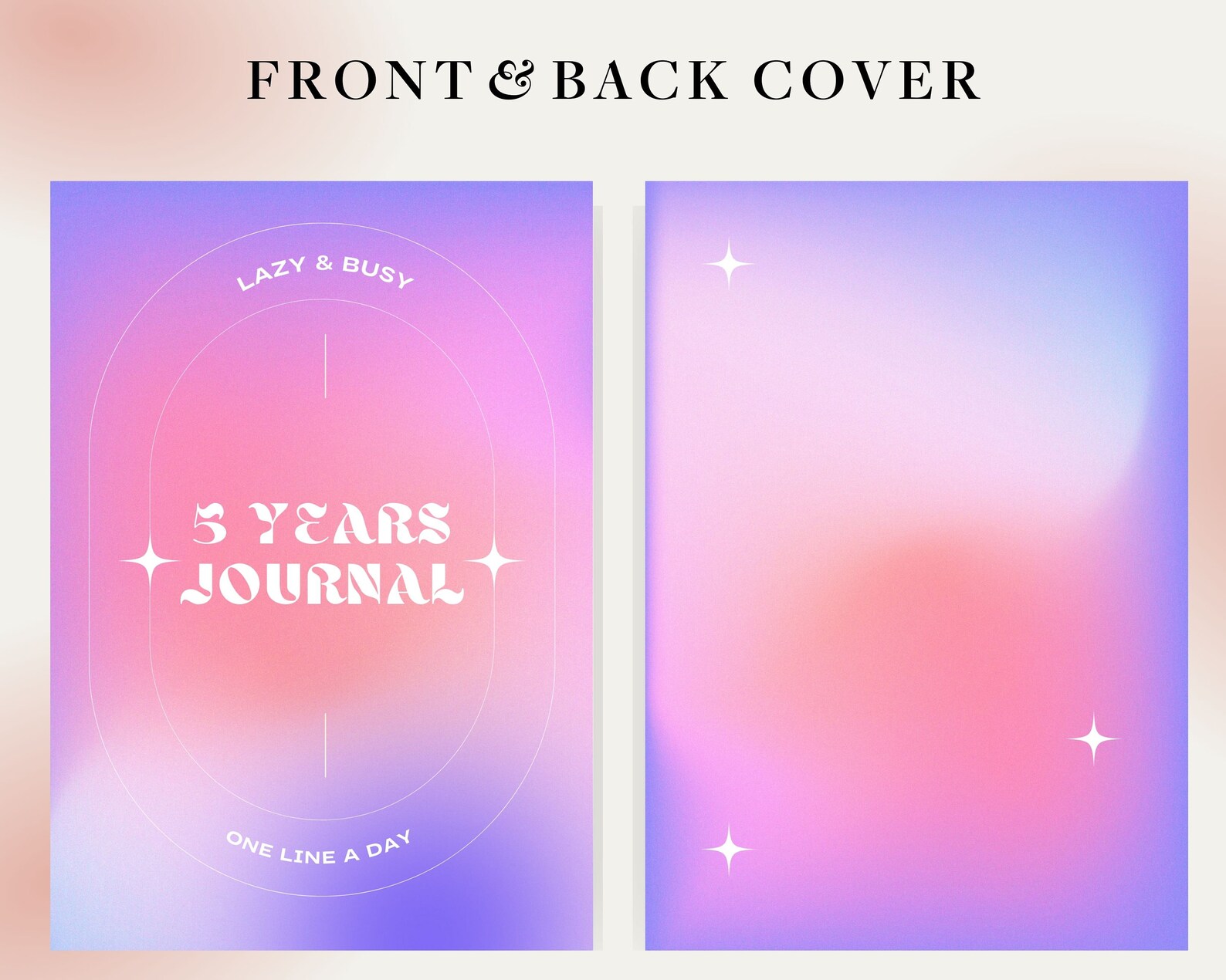 Five Years Journal Printable - A Line a Day | 365 Days Journal | Daily ...