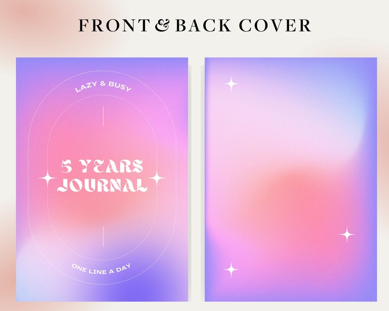 Five Years Journal Printable - A Line a Day | 365 Days Journal | Daily ...