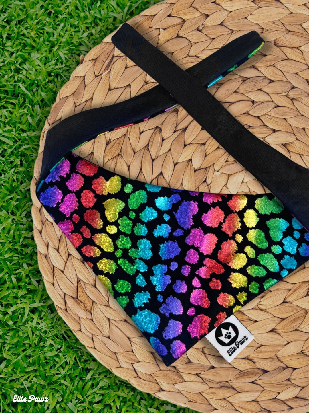 Elite Frank, Rainbow, Cheetah, Dog Bandana, Dog Accessories, Dog ...