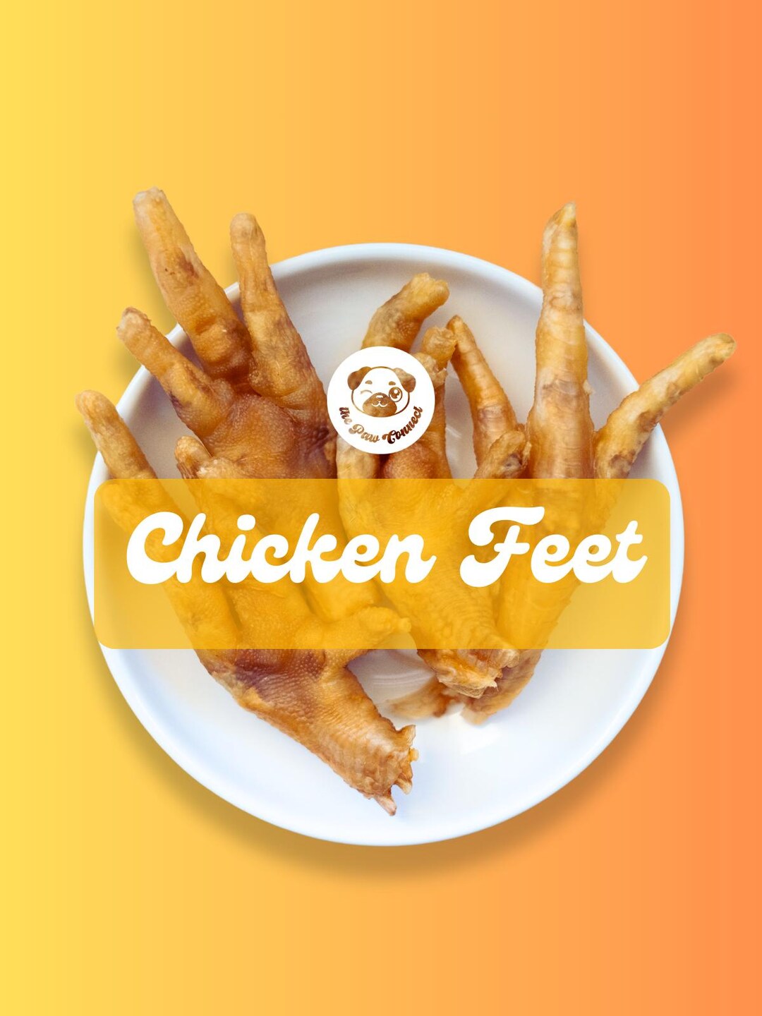Dehydrated Chicken Feet Dog Treats | Natural Crunchy Chew | Single ...