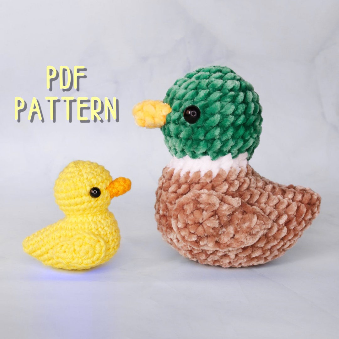 Little Ducks Amigurumi PATTERN, Velvet Ducklings Amigurumi Crochet ...