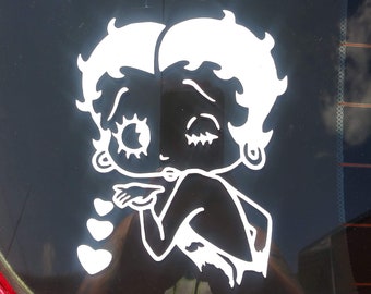 Betty Boop Car Decal | Etsy