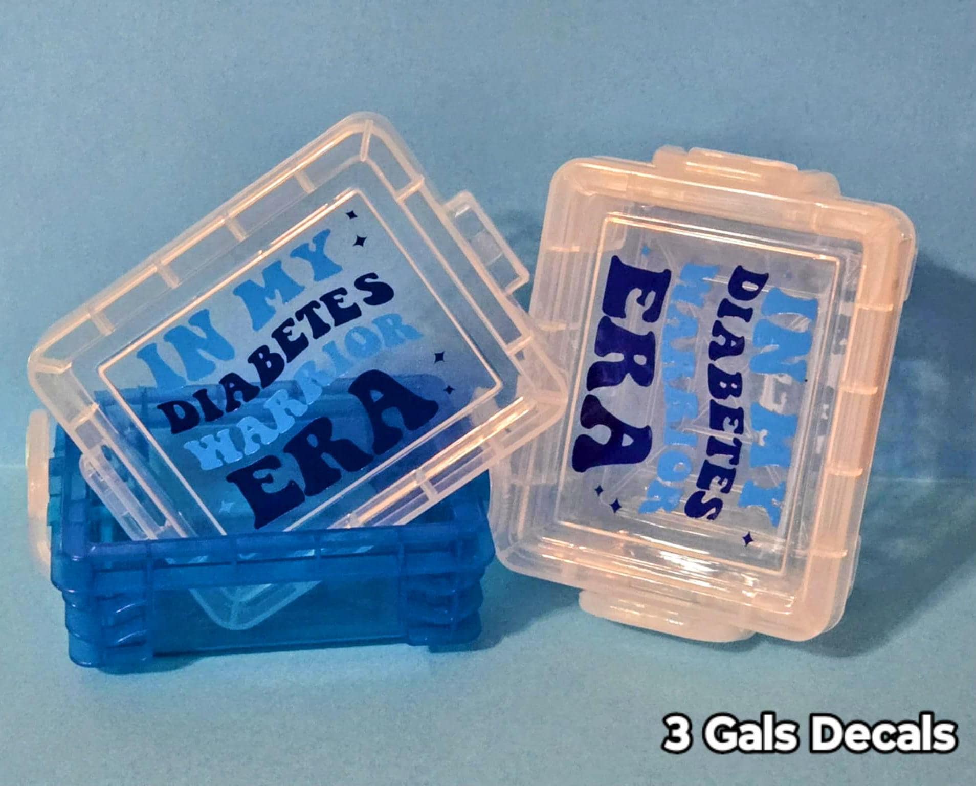 Small Diabetic Supply Storage Container, Durable Plastic Box - Etsy