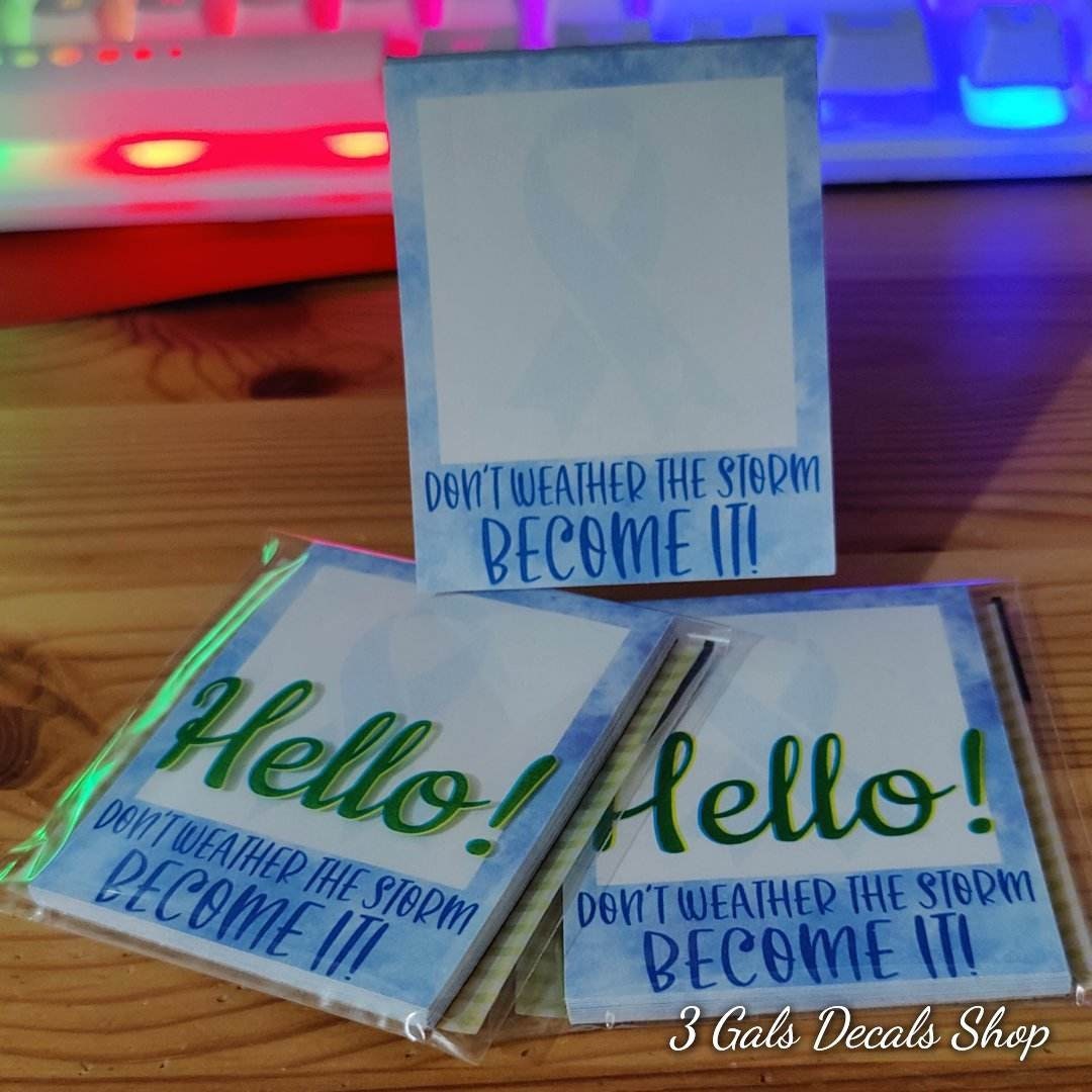 2 X 2 Non-stick Mini Tear off Notepads - Inspirational Note Pad - Etsy