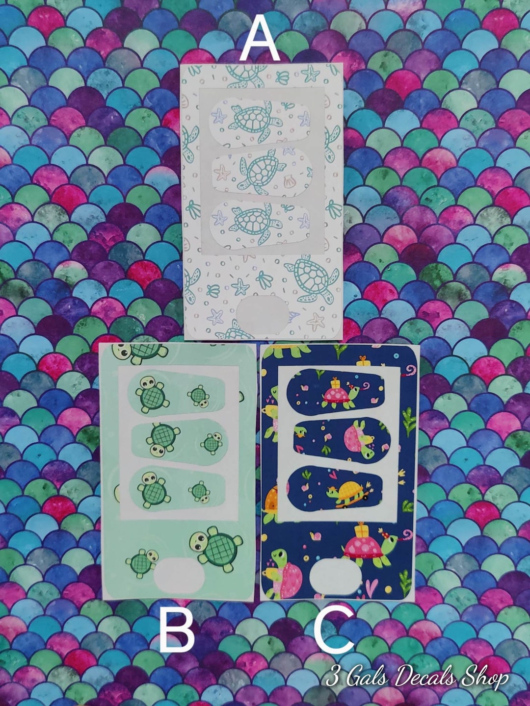 Dexcom Receiver and Dexcom G6 Transmitter Decal Sticker Set Turtle ...