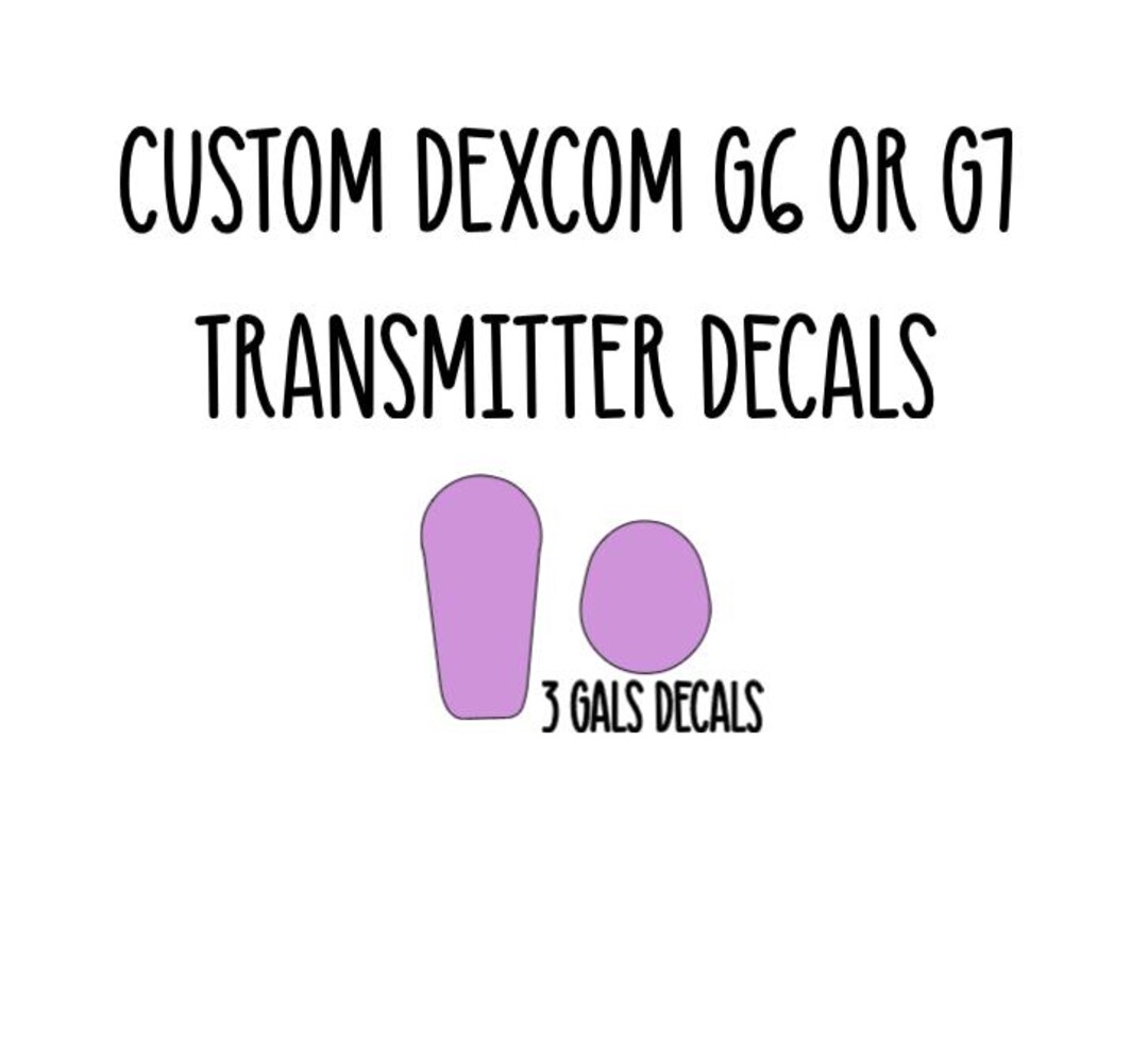 Custom Dexcom G6 or G7 Transmitter Decals - Dexcom G6 Transmitter ...