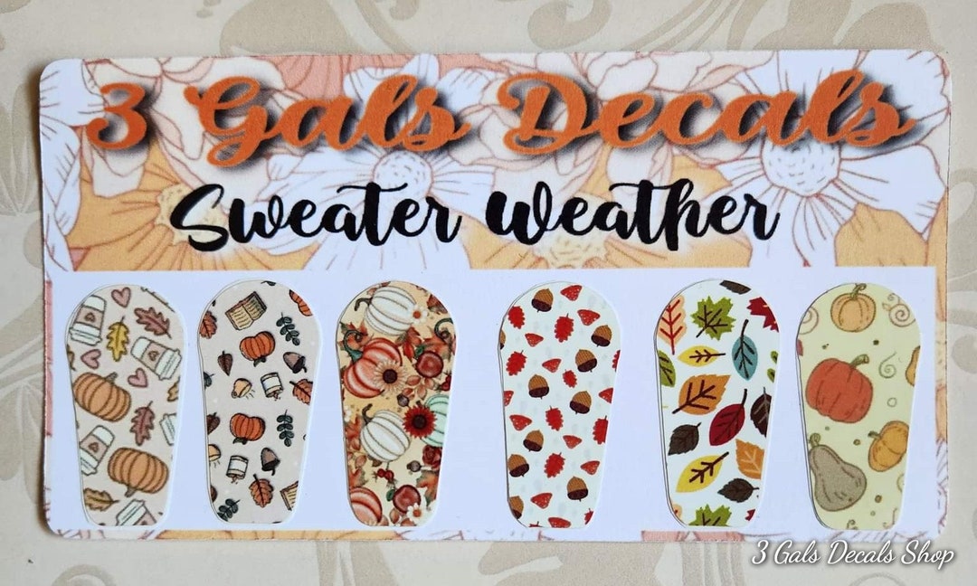 Dexcom G6 Decal Sticker - Sweater Weather G6 Decal Set - Fall Dexcom G6 ...