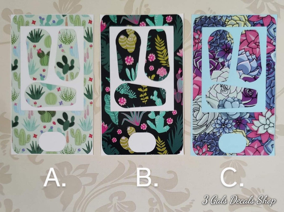 Dexcom Receiver and Dexcom G6 Transmitter Decal Sticker Set Succulent ...