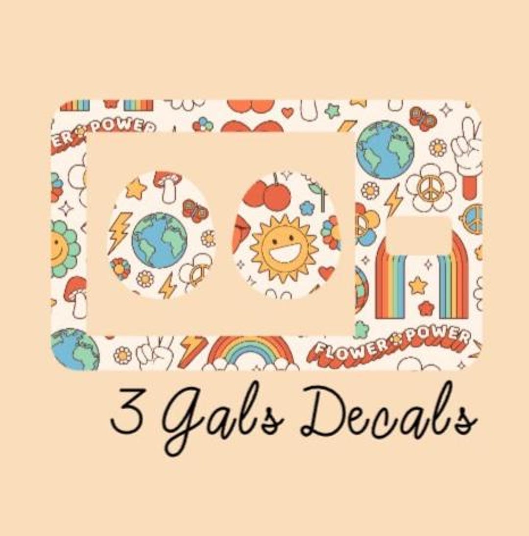 Dexcom G7 - T-slim Skin Decal - Tandem T-slim X2 Sticker - Flower Power ...