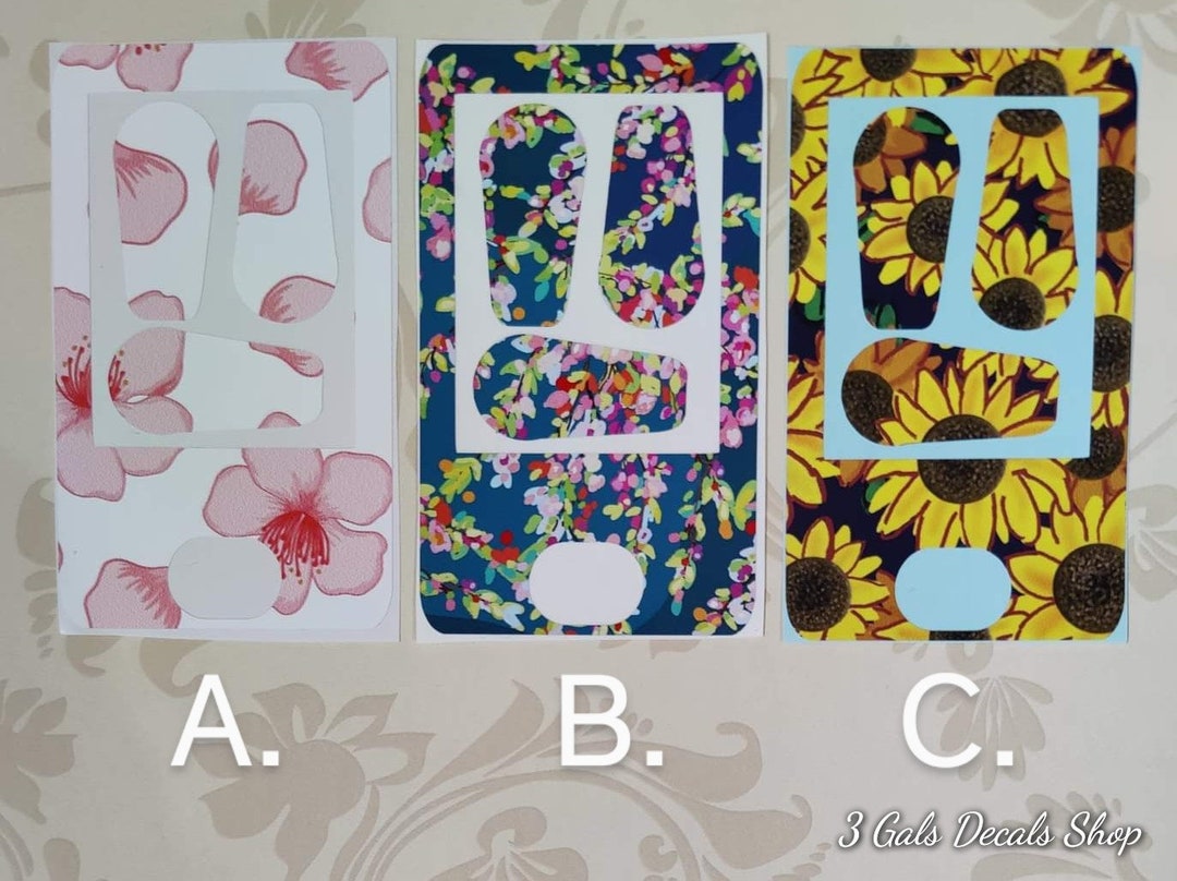 Dexcom Receiver and Dexcom G6 Transmitter Decal Sticker Set Floral ...