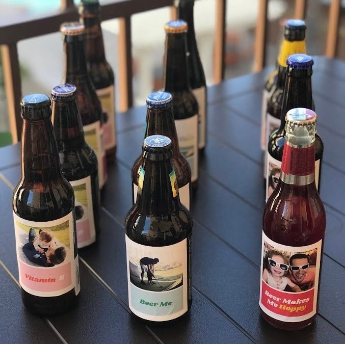 Set of 15 Custom Beer Labels Photo Beer Labels for Parties | Etsy